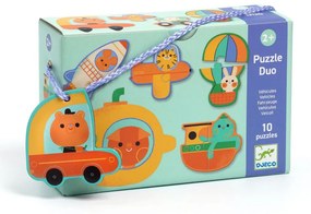 Djeco Puzzle Duo - Dopravní prostředky