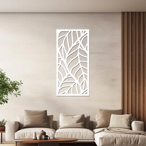 dřevo života Dekorační panel LEAF Zvolte rozměr (cm): 20x40, Zvolte barvu dekoru: Bílá