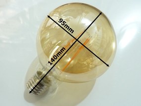 T-LED LED žárovka E27 EKF4W G95 FILAMENT kulatá LED žárovka E27 EKF4W G95 FILAMENT kulatá