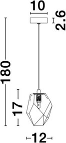 Závěsné svítidlo NOVA LUCE ICE G9 9160231 bez žárovky