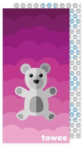 Towee Rychleschnoucí osuška Teddy Bear růžová, 70 x 140 cm