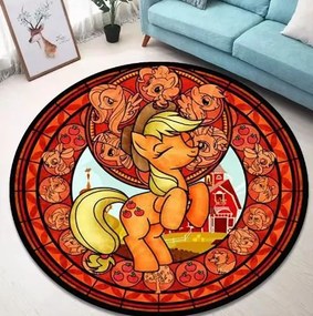 Koberec/předložka s motivem My Little Pony, 150 cm Varianta: Applejack (Color 7), Velikost: průměr 150cm