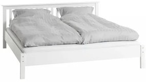 Manželská postel 180x200 bílá masiv borovice Torino 8084B