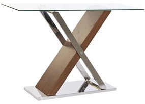 DKD Home Decor Stůl pro domácí dekoraci - tmavě hnědá deska - Rozměry: 120 x 40 x 75 cm