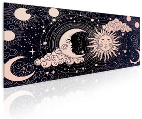 Malvis ® Obraz Souznění slunce a měsíce Velikost (šířka x výška): 150x70 cm
