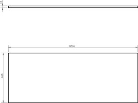 Mexen Rivel, koupelnová skříňka 120 cm s horní částí, 1 zásuvka, drážkovaná, grafit matná - 91A20-12023-1-BFC66