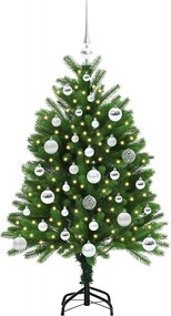 Vánoční stromeček s 150 LED diodami s stojanem Zelená 120 cm PE 3396314