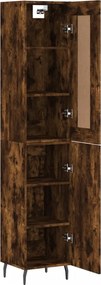 Skříň highboard kouřový dub 34,5 x 34 x 180 cm kompozitní dřevo 3200150
