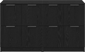Servírovací skříň 2 ks Černý dub 60 x 30 x 70 cm 3333073