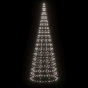 Vánoční stromek na stožár 550 studených bílých LED 300 cm - Default Title