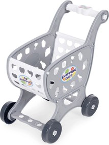 Dětský nákupní vozík s příslušenstvím TROLLEY šedý