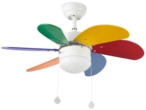 Stropní ventilátor se světlem Faro PALAO 33179 multicolor + záruka 3 roky ZDARMA