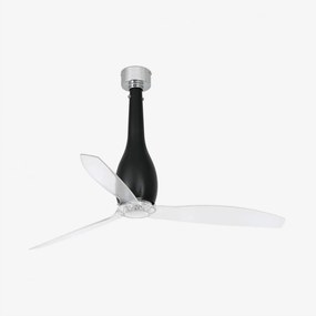 FARO 32003 ETERFAN, černá/transparentní, stropní ventilátor s DC motorem - FARO