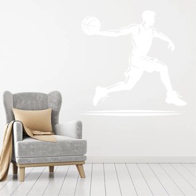 Živá Zeď Samolepka na zeď Basketbal Barva: černá