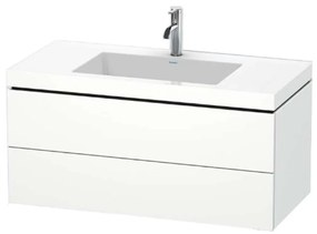 Duravit L-Cube - Skříňka s umyvadlem 50x100x48 cm, 2 zásuvky, bílá mat LC6928O1818