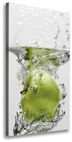 Wallmuralia Vertikální Foto obraz na plátně Jablka pod vodou 50x100