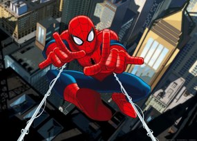 Dětská vliesová fototapeta na zed' Marvel Spider-Man ve Městě, Disney | 155 x 110 cm | DFTDNM 5220