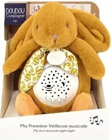Doudou Hrací skříňka s projekcí Králíček hnědá