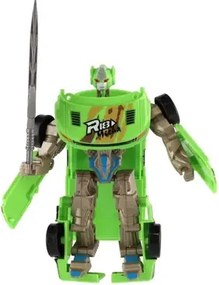 TEDDIES Transformer auto-robot zelený / 14 cm / plast / od 5 let