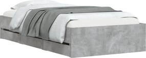 vidaXL Rám postele se zásuvkami 100 x 200 cm kompozitní dřevo [3207290] Barva: dub sonoma