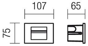 Redo 9546 nástěnné LED svítidlo Inner matně bílé, 2W, 4000K, 10,7cm