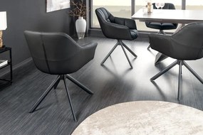 Designová otočná židle Vallerina černá