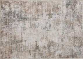 HOMCOM omyvatelný koberec s abstraktním vzorem, 300 × 200 cm, hnědá