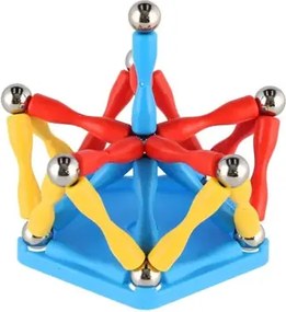 TEDDIES Magnetická stavebnice 77 ks / Stavebnice / kov/plast / v krabi