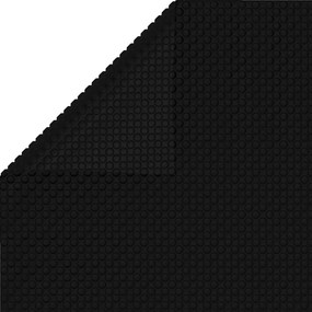 Obdélníkový kryt na bazén 800 x 500 cm PE černý - Default Title