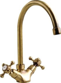 Reitano Rubinetteria, ANTEA stojánková dřezová baterie, výška 275mm, bronz, 3096
