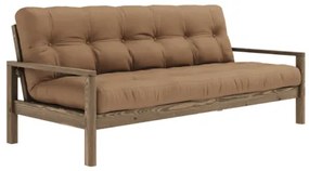 sofa KNOB by Karup - 95*205 cm carob (hnědá) + futon moca 755