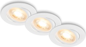 Briloner Vestavná LED svítidla (3dílná, bílá)