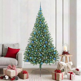 Umělý osvětlený vánoční stromeček Zelená 210 cm PVC 3397031