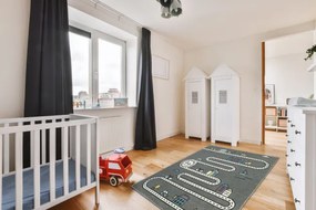 Dětský koberec Lima C263A světle šedý / krémový