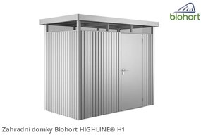 Biohort Zahradní domek HIGHLINE® H1-1K Barva: stříbrná metalíza