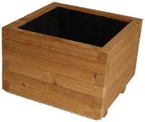 Dřevěný květináč Krušnohorský nábytek Flor THERMOWOOD 1KVT2 42 x 42 x 31 cm borovice přírodní bez nátěru