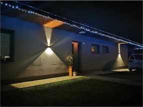Venkovní nástěnné LED svítidlo MANTRA DAVOS černá 3000K IP54 2x6W stmívatelné