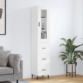 vidaXL Skříň highboard 34,5 x 34 x 180 cm kompozitní dřevo [3199251] Barva: Bílá