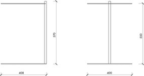 Ocelový kulatý odkládací stolek 41x40 cm Ande – noo.ma