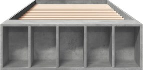 Rám postele betonově šedý 90 x 190 cm kompozitní dřevo 3280618