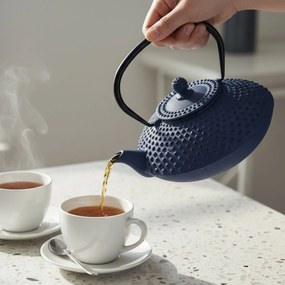 Litinová čajová konvice s filtrem MIKA, 1250 ml, tmavě modrá