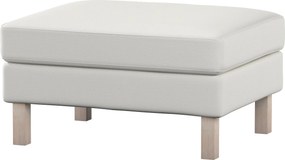 Potah na podnožku IKEA Karlstad barva šedá látka pletený vzor