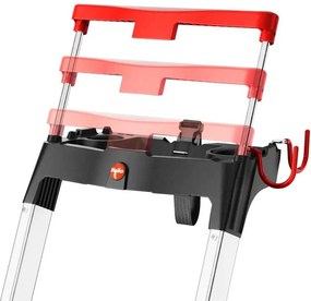Hliníkové schůdky Hailo L100 Topline, 3+1 příčka, nosnost 150 kg, 8050-407