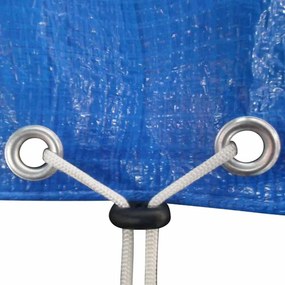 Krycí plachty na bazén 2 ks PE obdélníkové 90 g/m² 400 x 207 cm 3082804