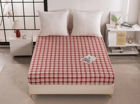 Prostěradlo z mikrovlákna TARTAN HEART barevné 180x200 cm