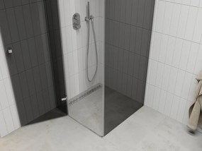 Mexen Roma sprchový kout 70x70cm, 6mm sklo, chromový profil-šedé sklo, 854-070-070-01-40