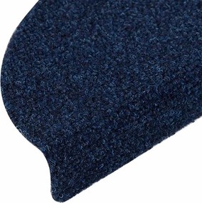 Schodové rohože samolepicí 20 ks 56 x 17 x 3 cm tmavě modré půlkulaté 3365677