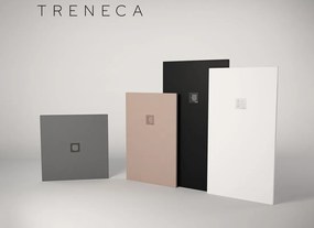 Polysan Polysan, TRENECA sprchová vanička z litého mramoru s možností úpravy rozměru 120x80cm, šedá matná, 84302.31