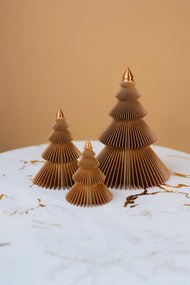 ALBERI - Sada tří stromečků, jedinečná dekorace, měděná