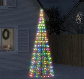 vidaXL Vánoční stromek na stožár 550 ch LED 300 cm [358115] Barva: Vícebarevný